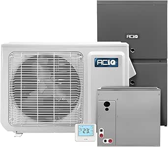 Amazon.com: ACiQ Inverter Split AC Unit, Evaporator Cased Coil, and Natural Gas Furnace with ...