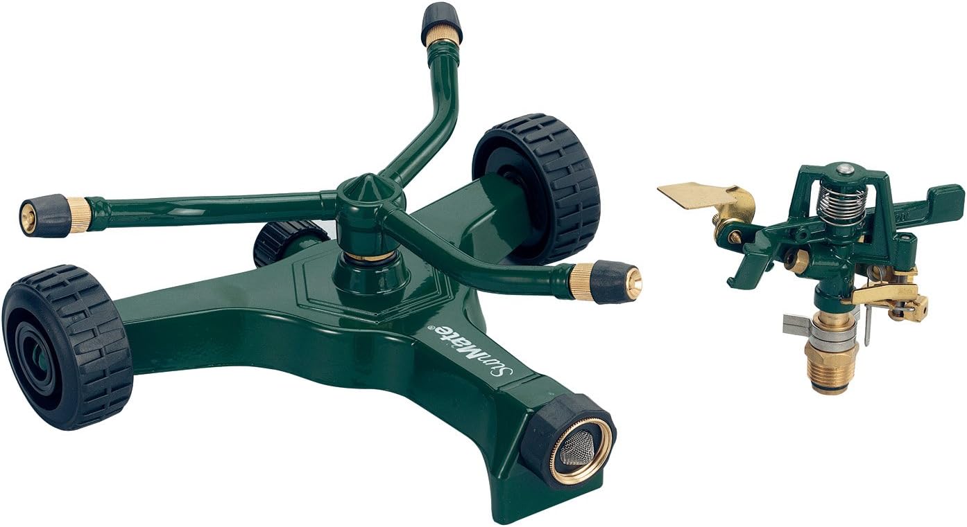 Amazon.com : Orbit Wheel Base 3-Arm Rotating Sprinkler 58365 ...