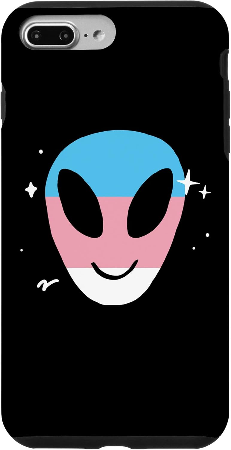 Amazon.com: iPhone 7 Plus/8 Plus Alien Trans LGBTQ Pride Flag ...