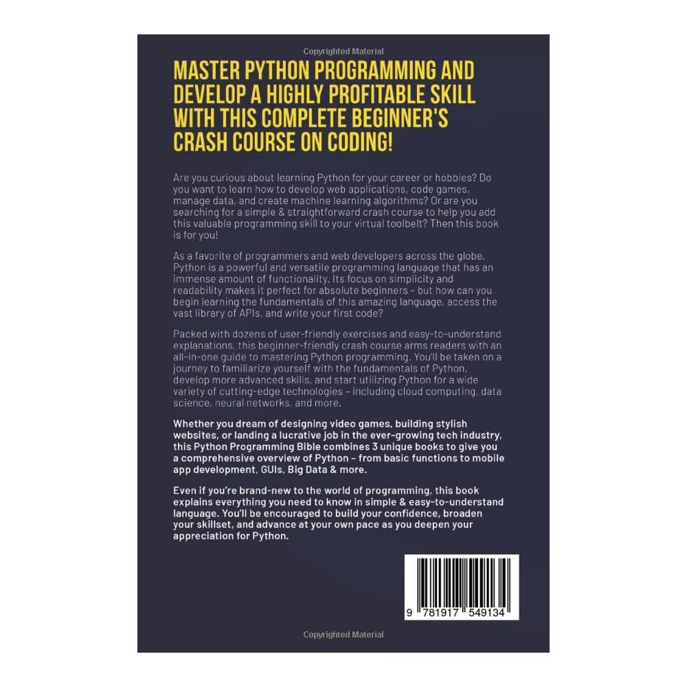 Python Programming Bible: [3 in 1] The Complete Philippines | Ubuy