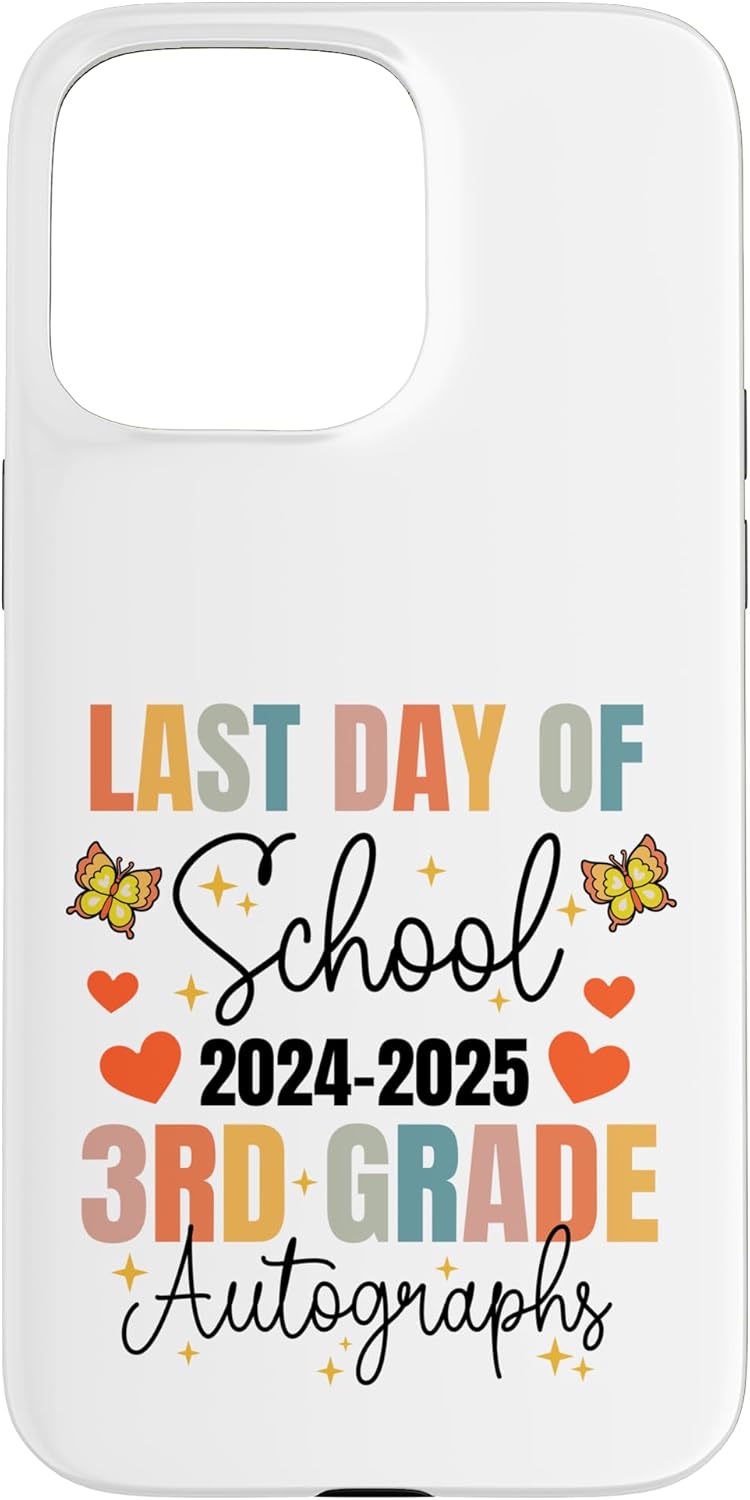 Amazon.com: 2025 Last Day Of School Autograph 3rd Grade Graduation ...