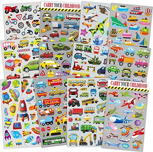 Amazon.com: Transportation Vehicle Truck Stickers for Kids Boy, Vinyl ...