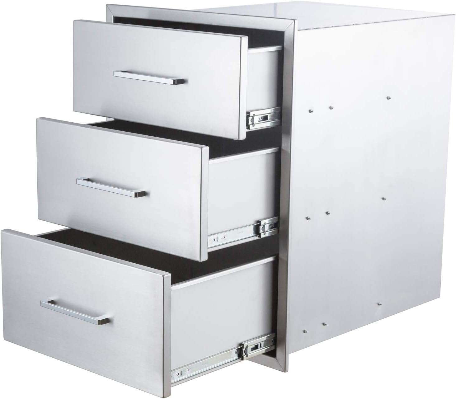 Amazon.com: yuxiangBBQ Outdoor Kitchen Drawers Stainless Steel 3-Drawer ...