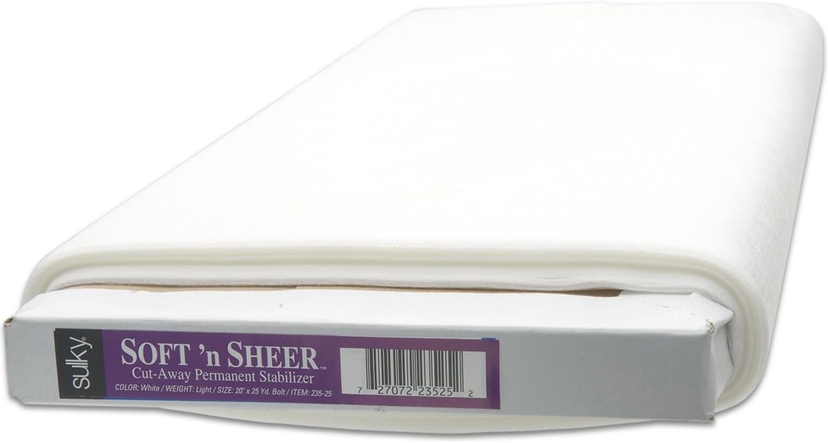 Amazon.com: Sulky Tear-Easy Stabilizer - White - 12'' x 11 yd. Roll