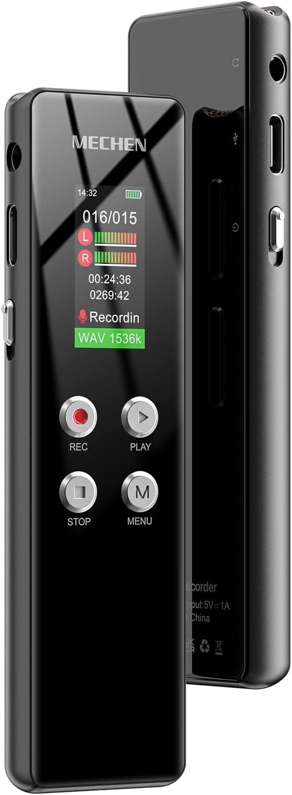 64GB Digital Voice Recorder - MECHEN Voice Activated Recorder with ...