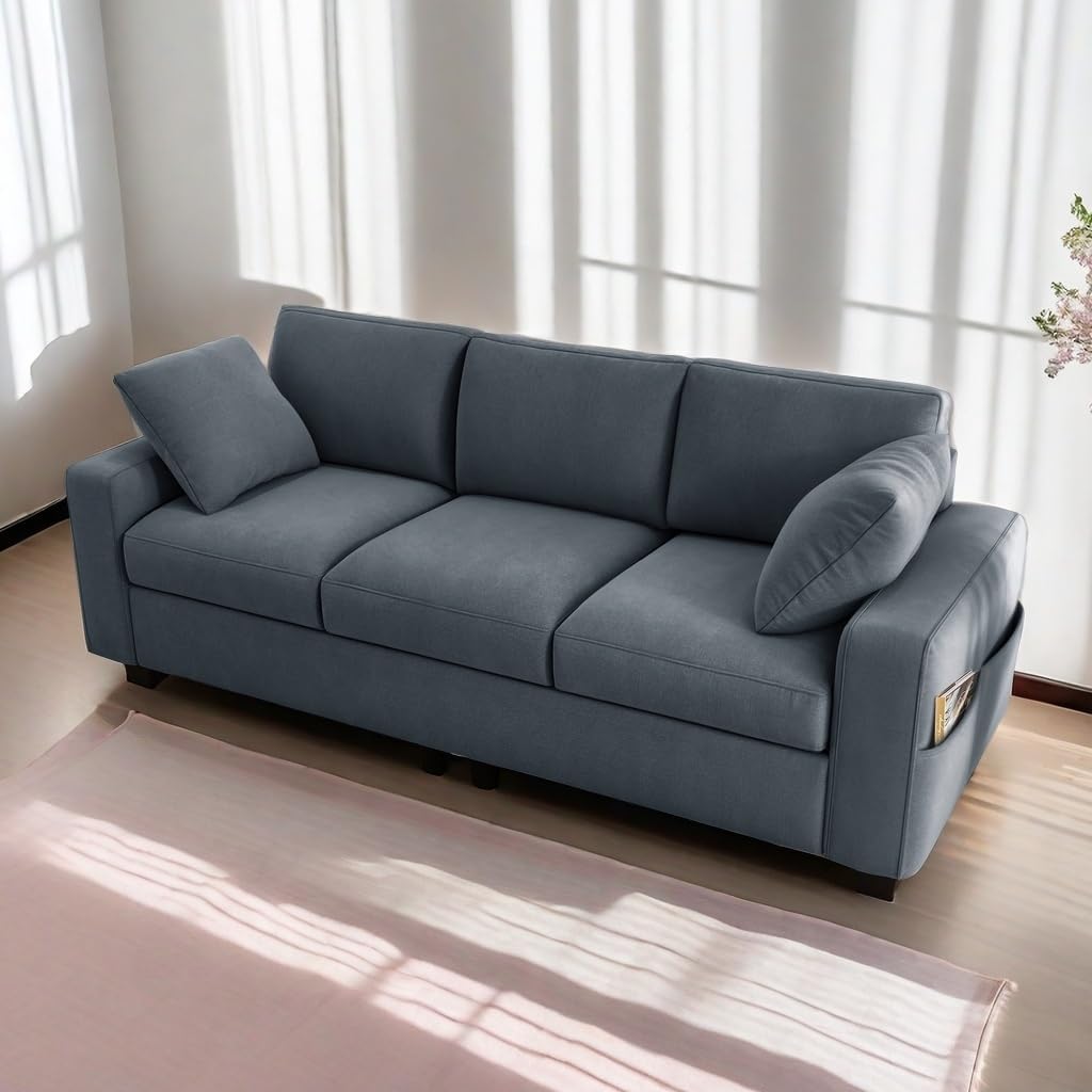 YITAHOME 80" Sofa, Comfy Upholstered Sofa Couch with Extra Deep Seats ...