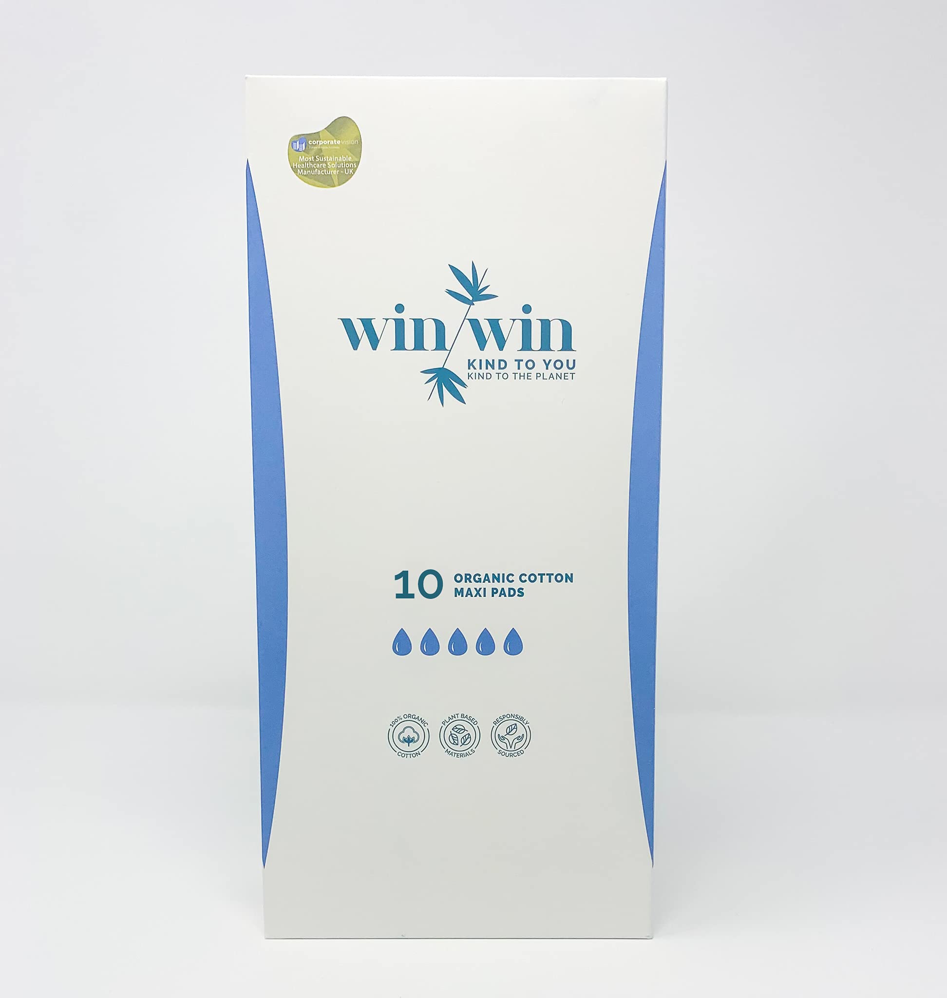 Buy Win Win Sustainable Eco Friendly Maxi Pads, Cotton, Biodegradable ...
