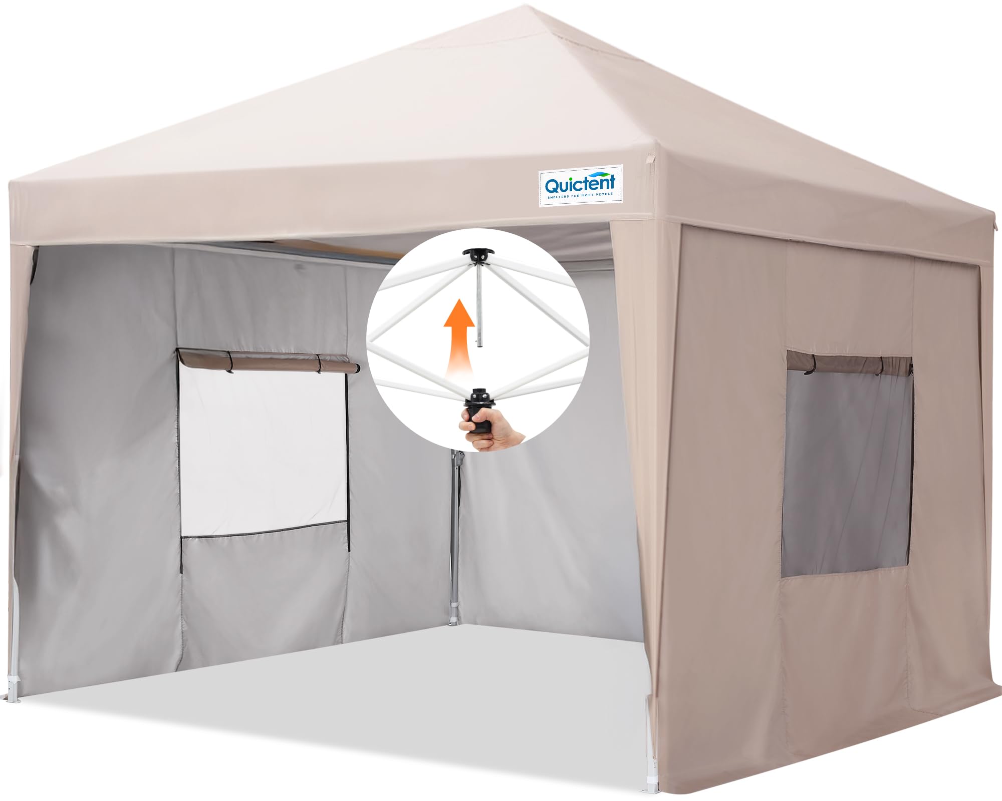 Snapklik.com : Quictent Easy Pop Up Canopy Tent 8x8