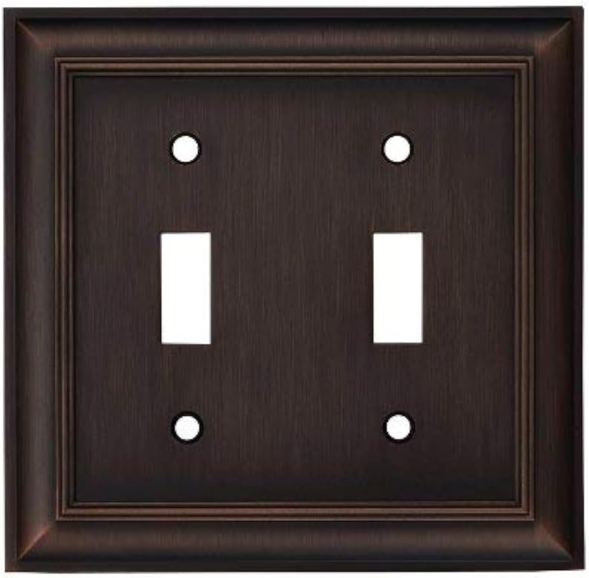 allen + roth Cosgrove Double Toggle Wall Plate Oil Rubbed Bronze ...