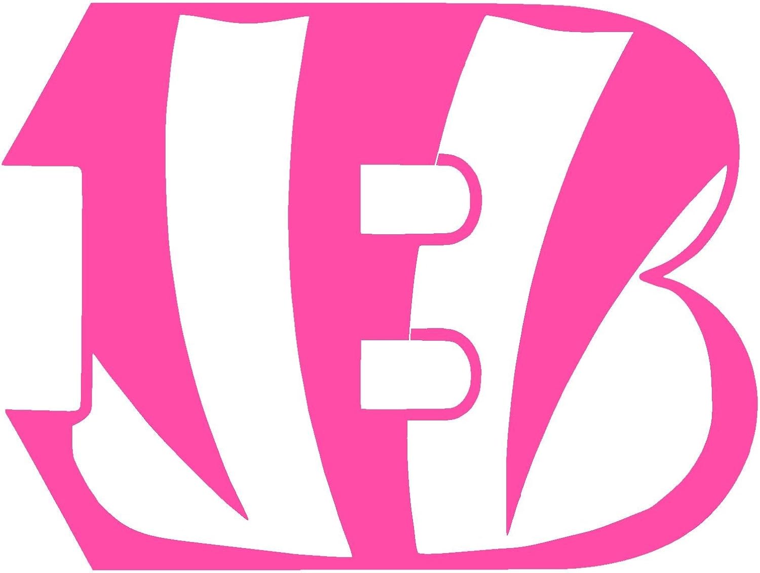 Amazon.com: ClNClNNATl BENGALS VINYL STICKER (12" x 9", Hottest Pink ...