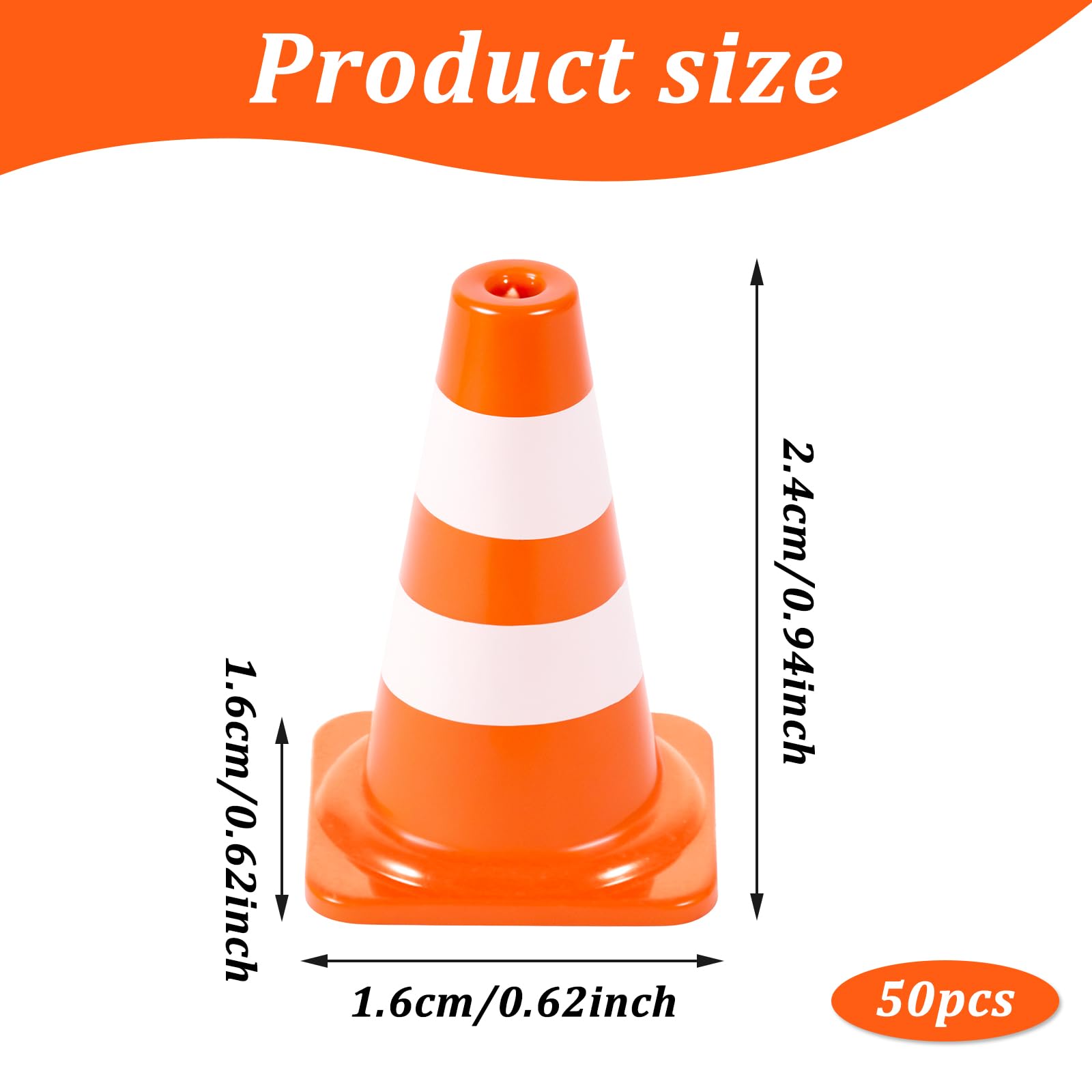 Snapklik.com : Mini Traffic Signs 50pcs Miniature Traffic Cones ...