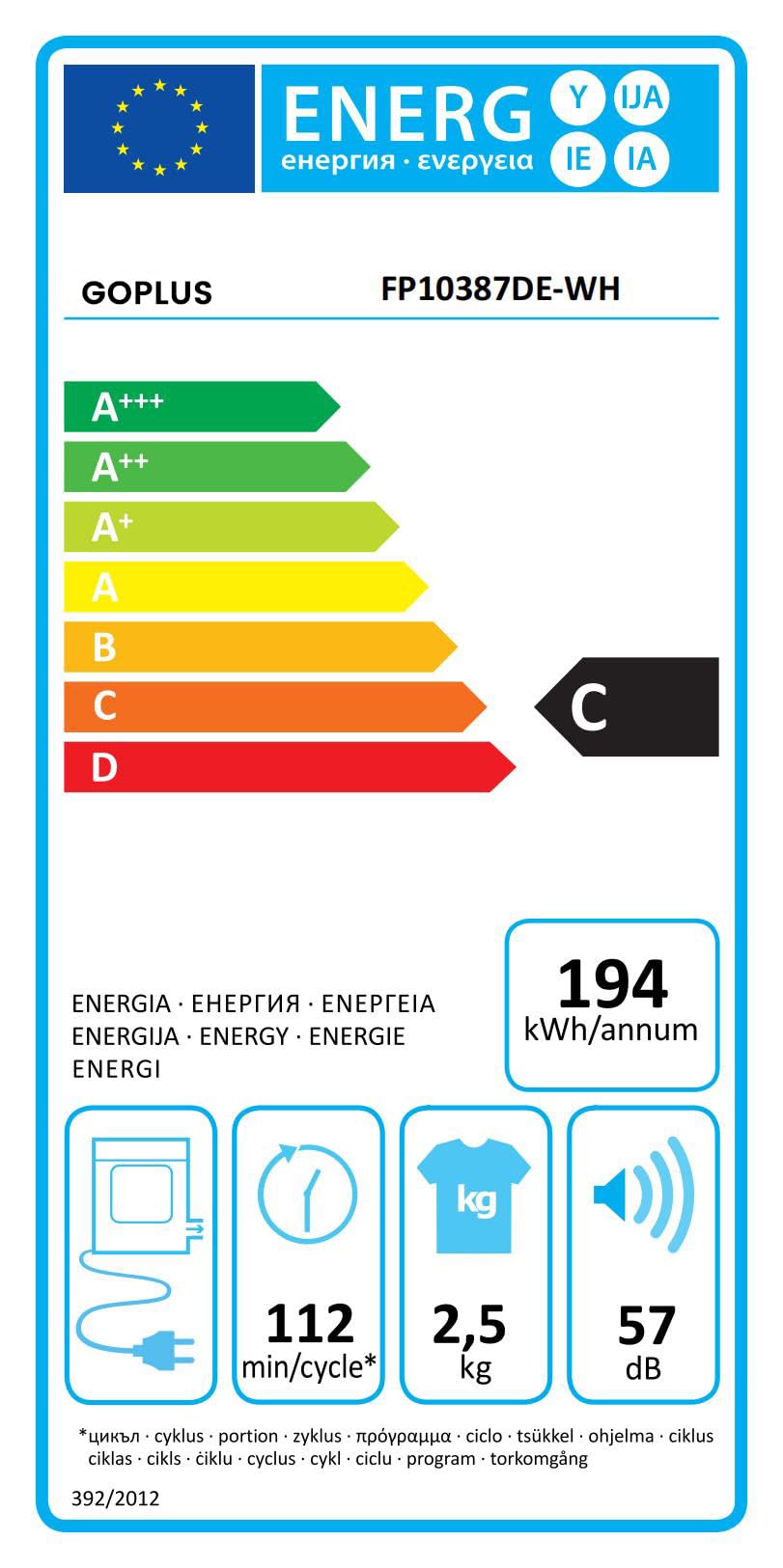 GOPLUS Elektrischer Wäschetrockner 850W, Trockner klein / 2,5kg / 42L ...
