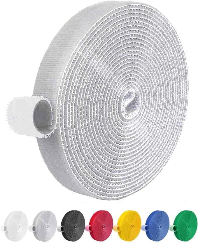 Amazon.com: IFNOW 32FT Reusable Fastening Tape Cable Ties Double-Sided ...