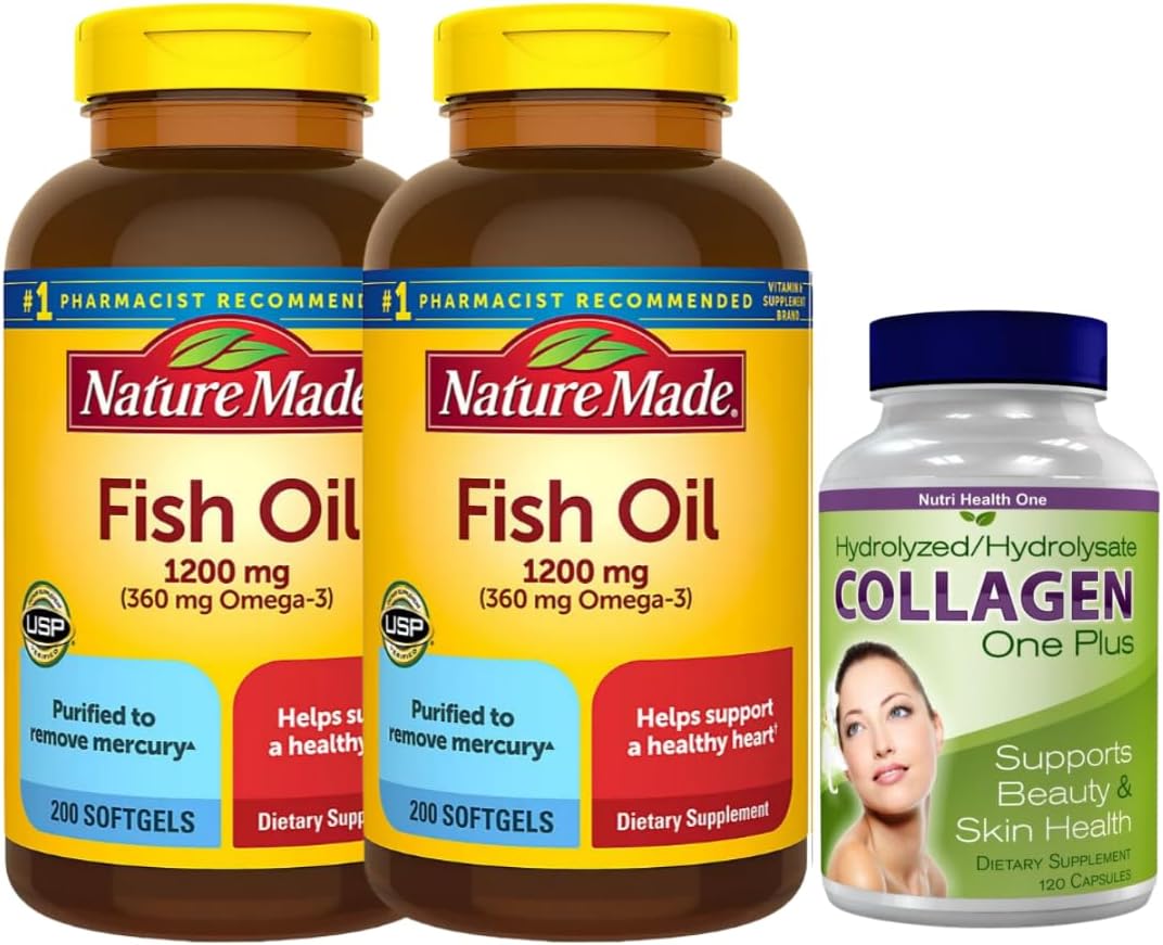 Amazon.com: Nature Made Burp Less Fish Oil 1000 mg Softgels, Fish Oil ...