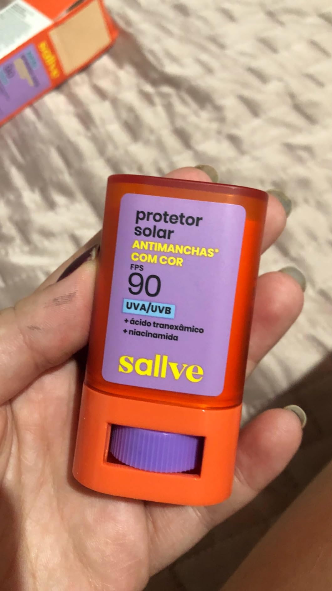Sallve Protetor Solar Bastão Antimachas FPS 90 com Cor 1-15g | Amazon ...