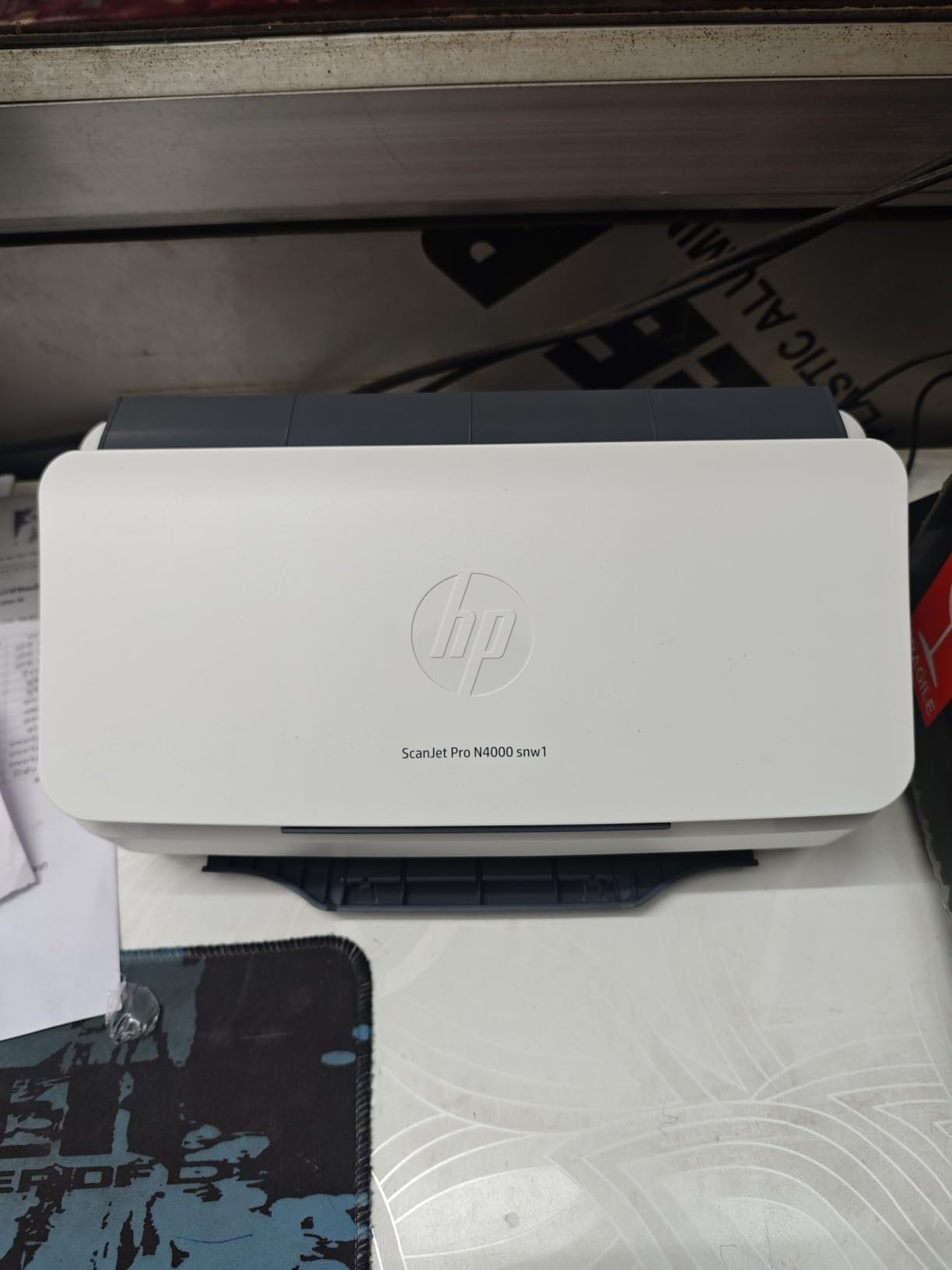 HP ScanJet Pro N4000 snw1 (6FW08A) 40ppm Wi-Fi/USB Color Duplex Scanner ...