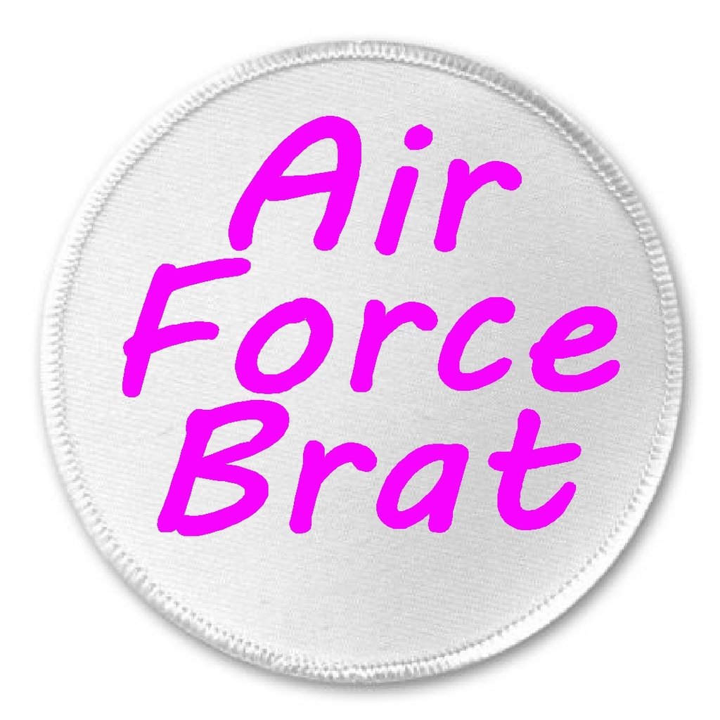 Amazon.com: A&T Designs Air Force Brat 3" Sew On Patch : Clothing ...