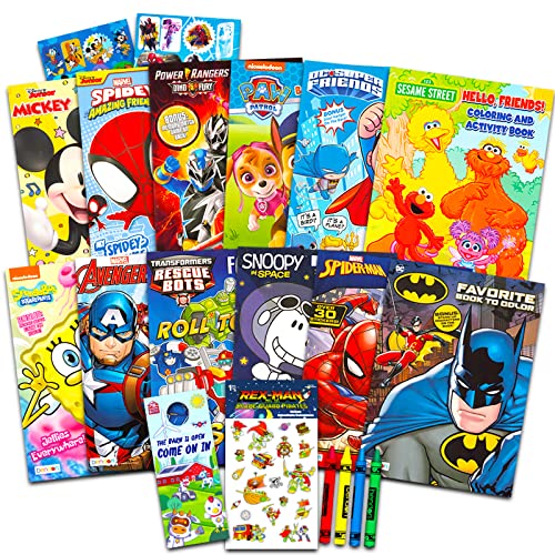 16 Bulk Coloring Books for Kids Ages 4-8 - Assortment Includes with ...