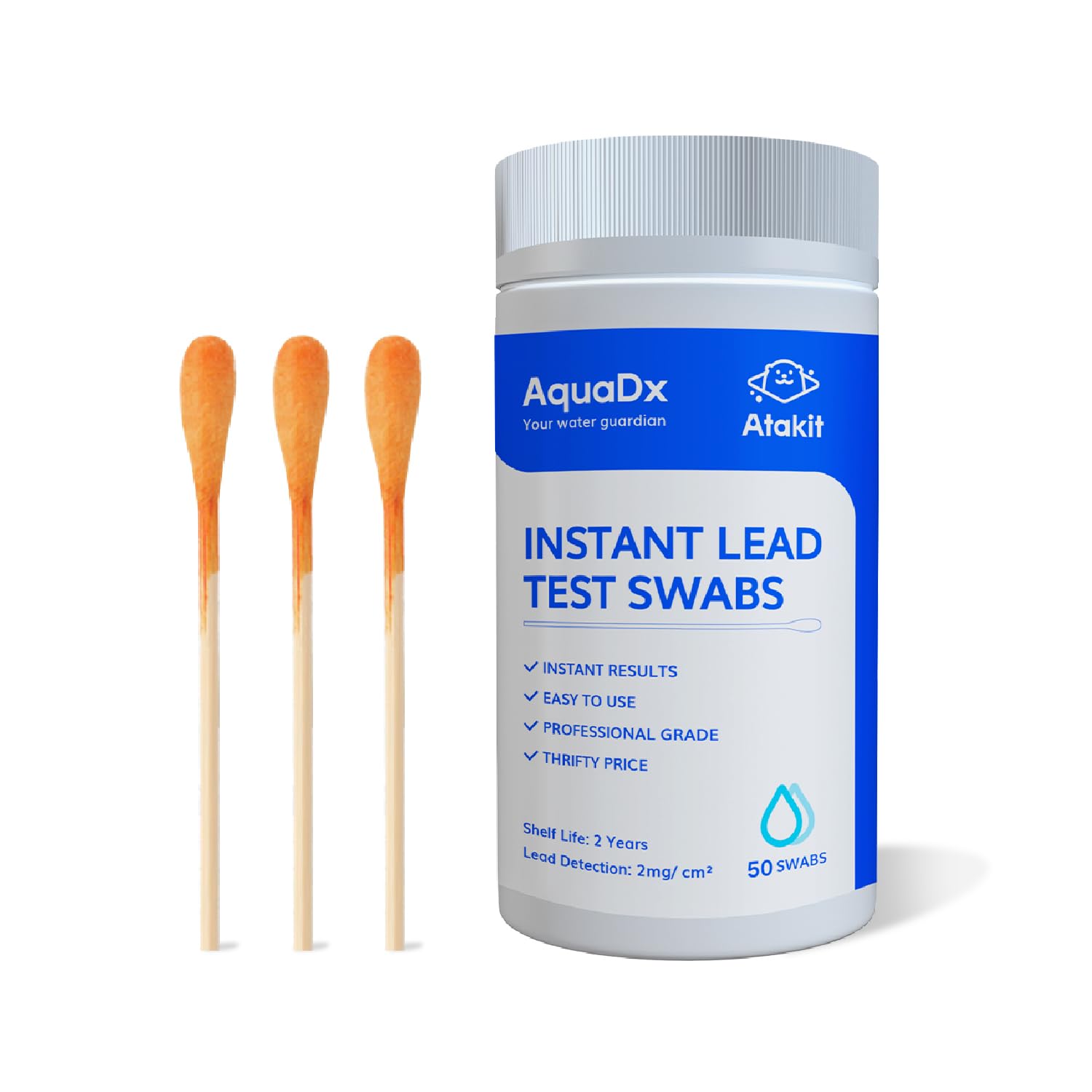 ATAKIT Instant Lead Test Kit 50 pcs-Rapid Lead Surface Test Swabs -Home ...