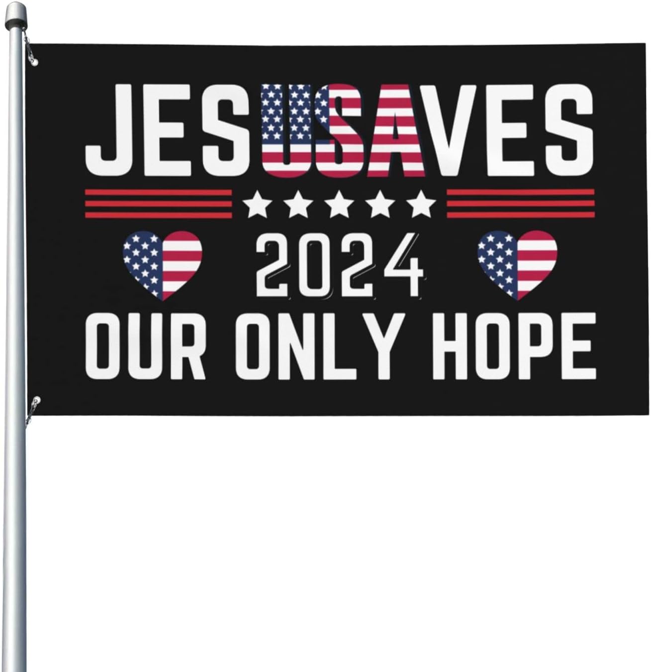 Amazon.com : Christ Jesus Saves Flag Only Jesus Saves Flag Jesus God ...
