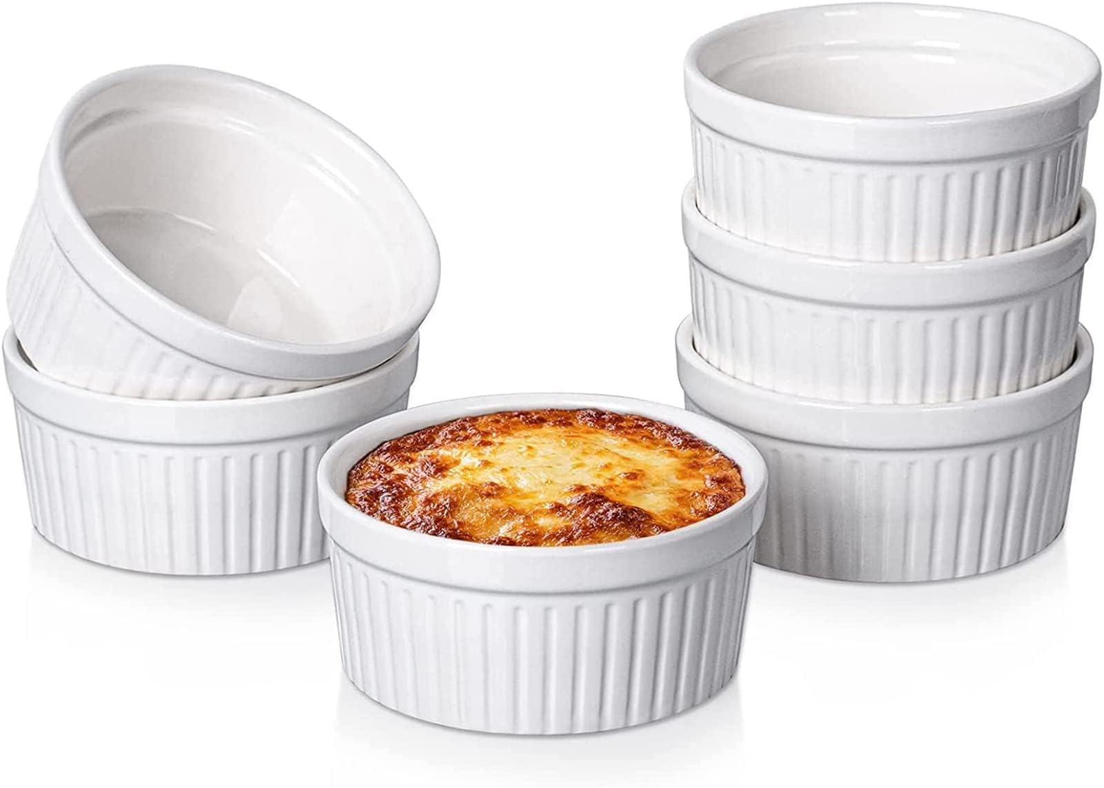 Amazon.com: HIC Kitchen Souffle, Fine White Porcelain, 48-Ounce, 1.5 ...