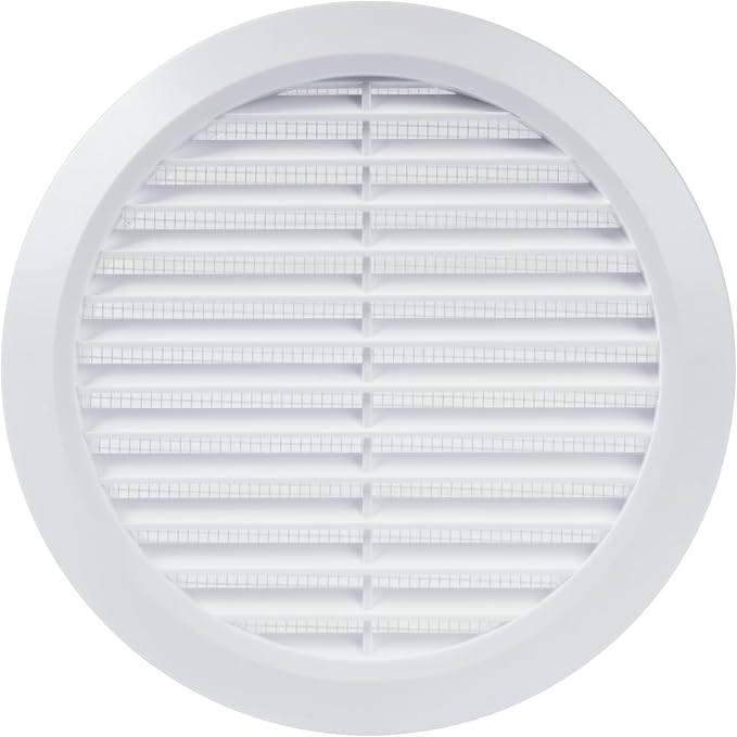 Vent Systems 6'' Inch - White - Soffit Vent Cover - Round Air Vent ...