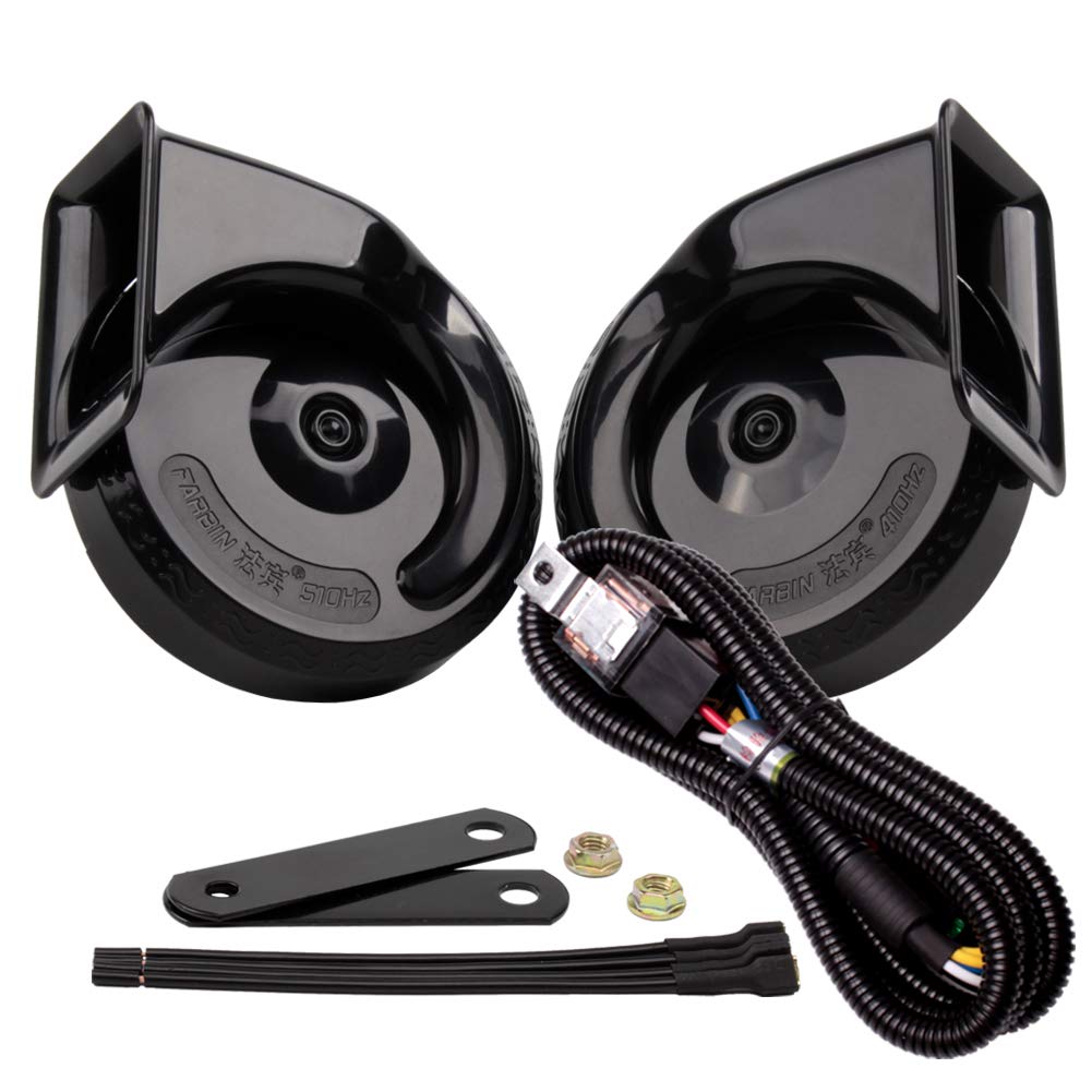 Snapklik.com : FARBIN Car Horn 12v High/Low Tone Super Loud Horn