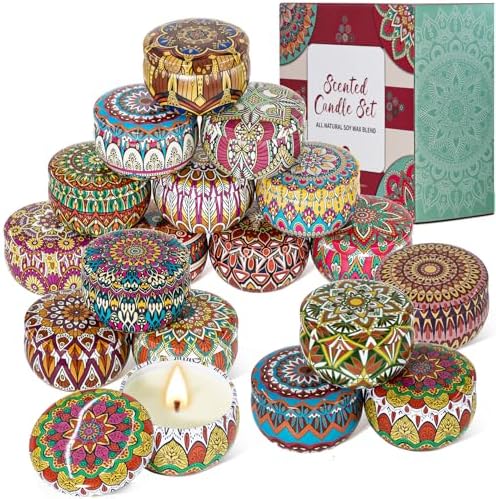 Amazon.com: Candle Gifts for Women, 18 Packs Aromatherapy Candles ...