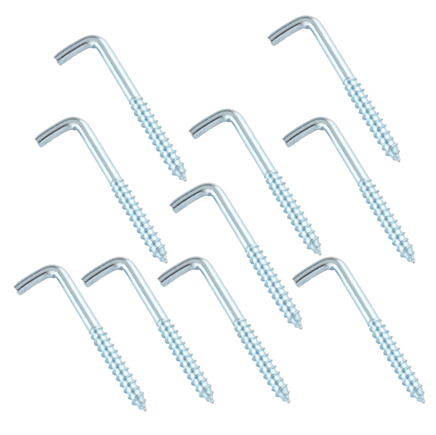 Snapklik.com : 10pcs L-Shaped Hook Carbon Steel Self-Tapping Right ...
