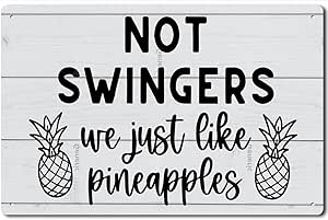 Amazon.com: MATou Funny We Just Like Pineapples Canvas Wall Art Prints ...