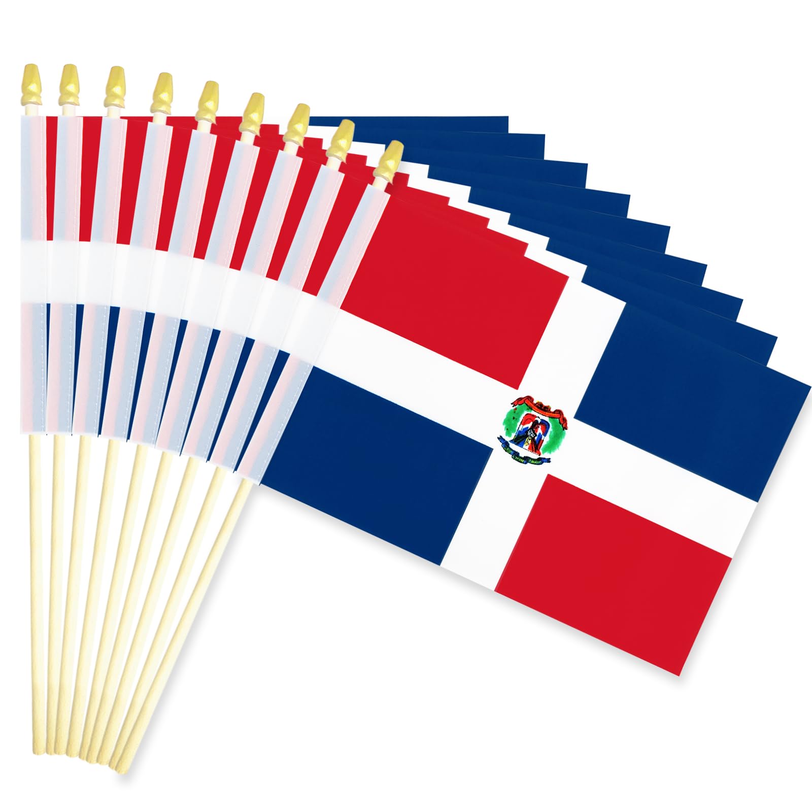 Snapklik.com : Pack Of 20, Handheld Dominican Republic Flags 5x8 Inch ...