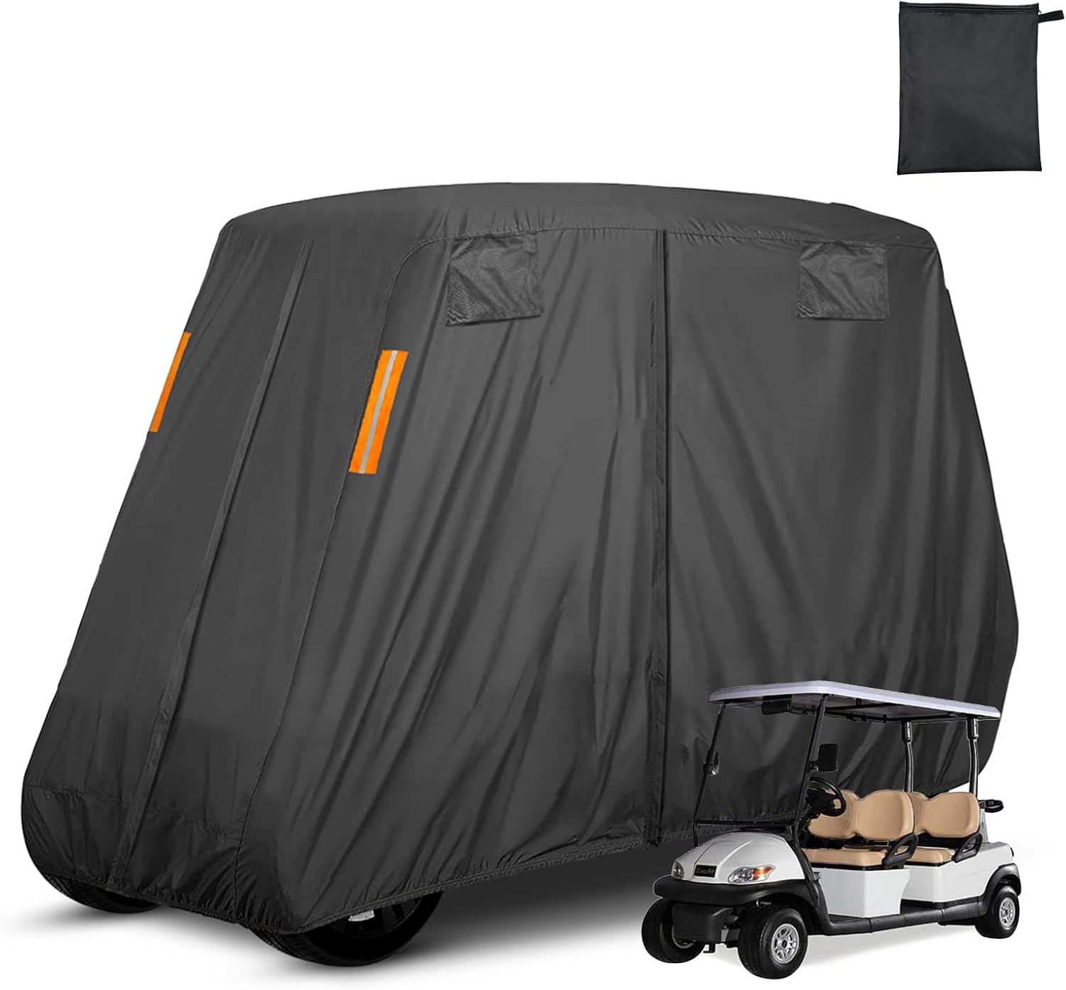 Amazon.com : 600D Heavy Duty 6 Seater Golf Cart Covers 6 Passenger Golf ...