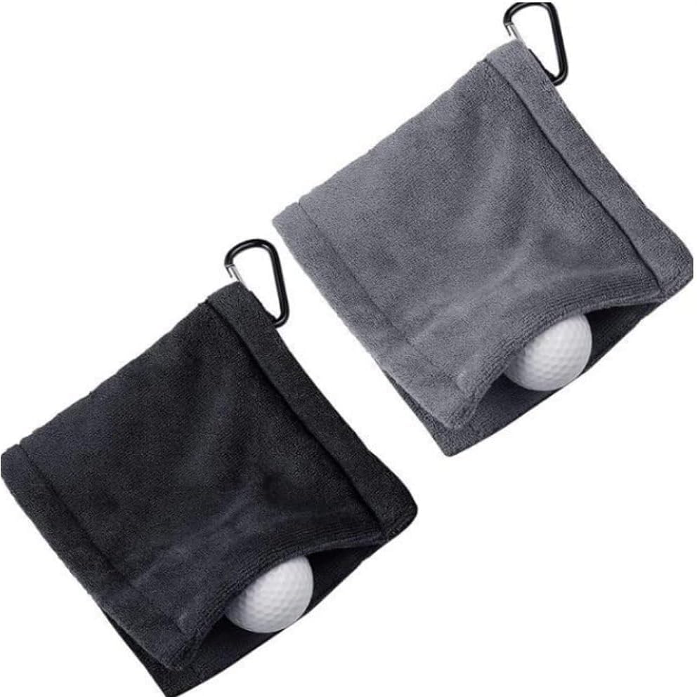 Amazon.co.jp: MINBOOT ゴルフ タオル 14*14cm 2個入り ゴルフボール拭き カラビナ付き ゴルフボールクリーナー ゴルフ用品 小物 便利 極細繊維 清潔用 ...