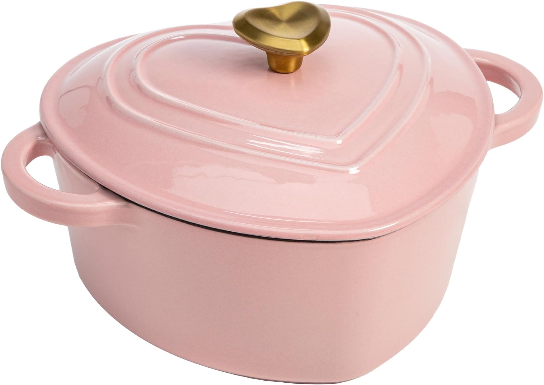 Amazon.com: 3 Quart Enamel Cast Iron Dutch Oven With Handles And Lid, 3 ...