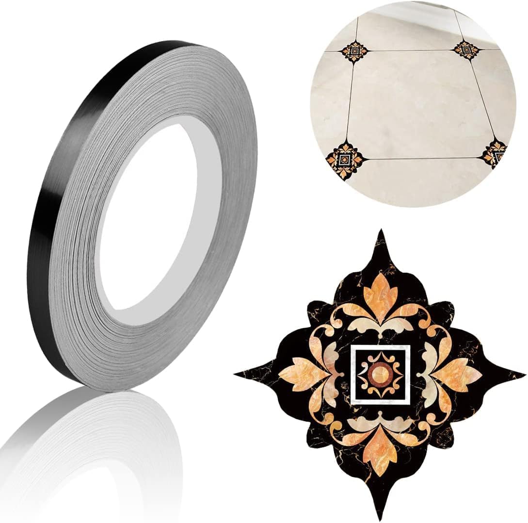 Tactine Black Tape for Wall Decoration,Tile gap Self Adhesive Floor ...
