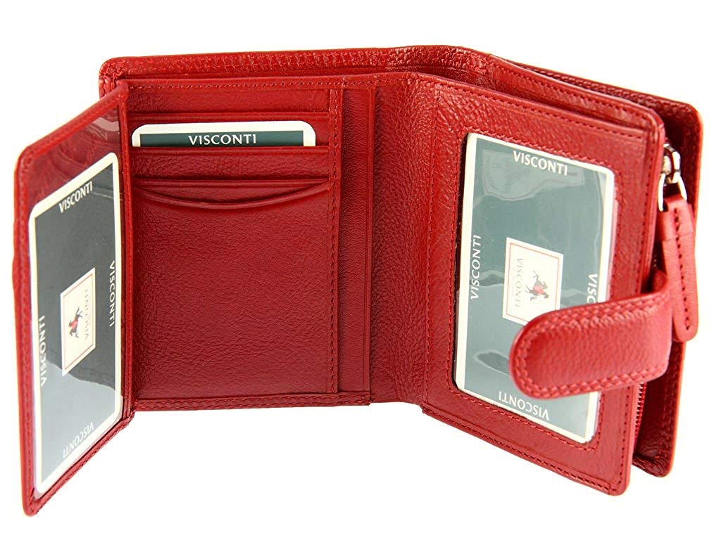 Amazon.com: Visconti Heritage -31 Small Trifold Soft Light Leather ...