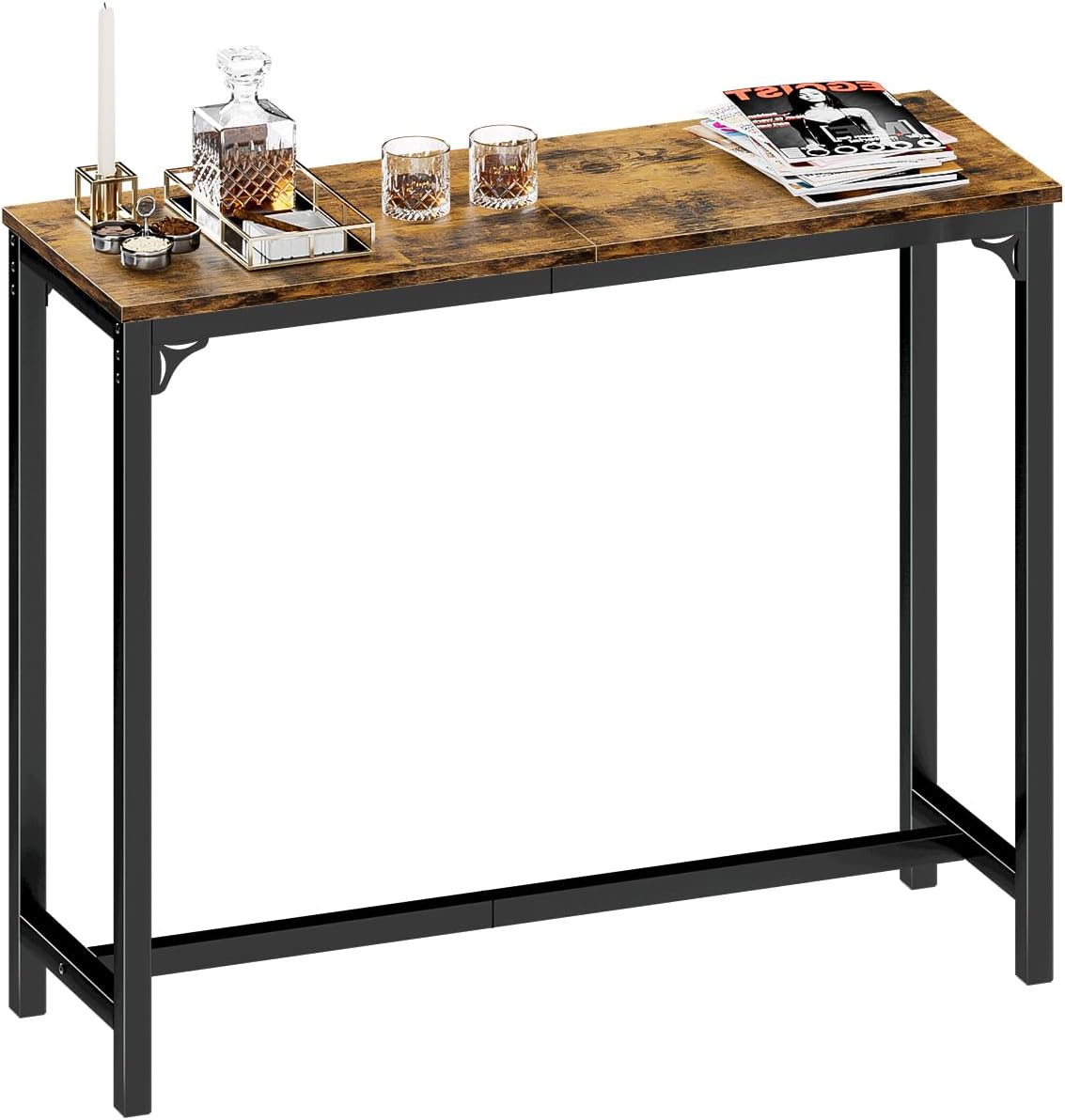 APPOLYN Bar Table, 47" Bar Height Pub Table, Height Bar Table, Coffee ...