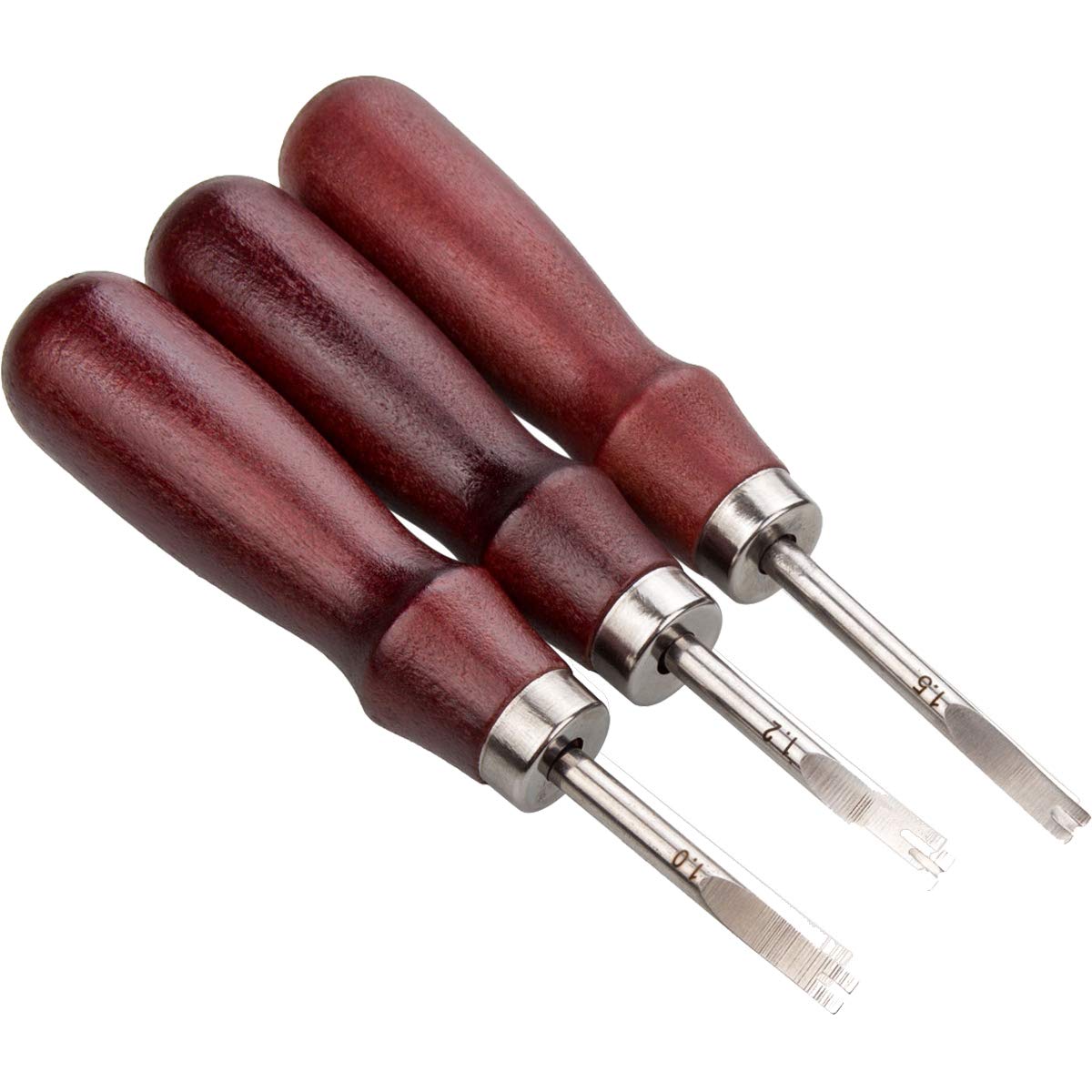 3 Pcs Leather Edge Beveler, High Carbon Steel Leather Edge Cutter ...