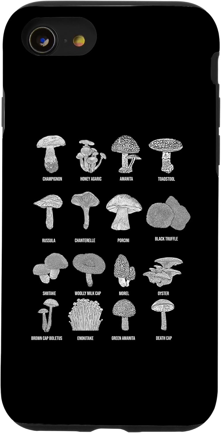 Amazon.com: iPhone SE (2020) / 7 / 8 Mushrooms Identification Chart ...