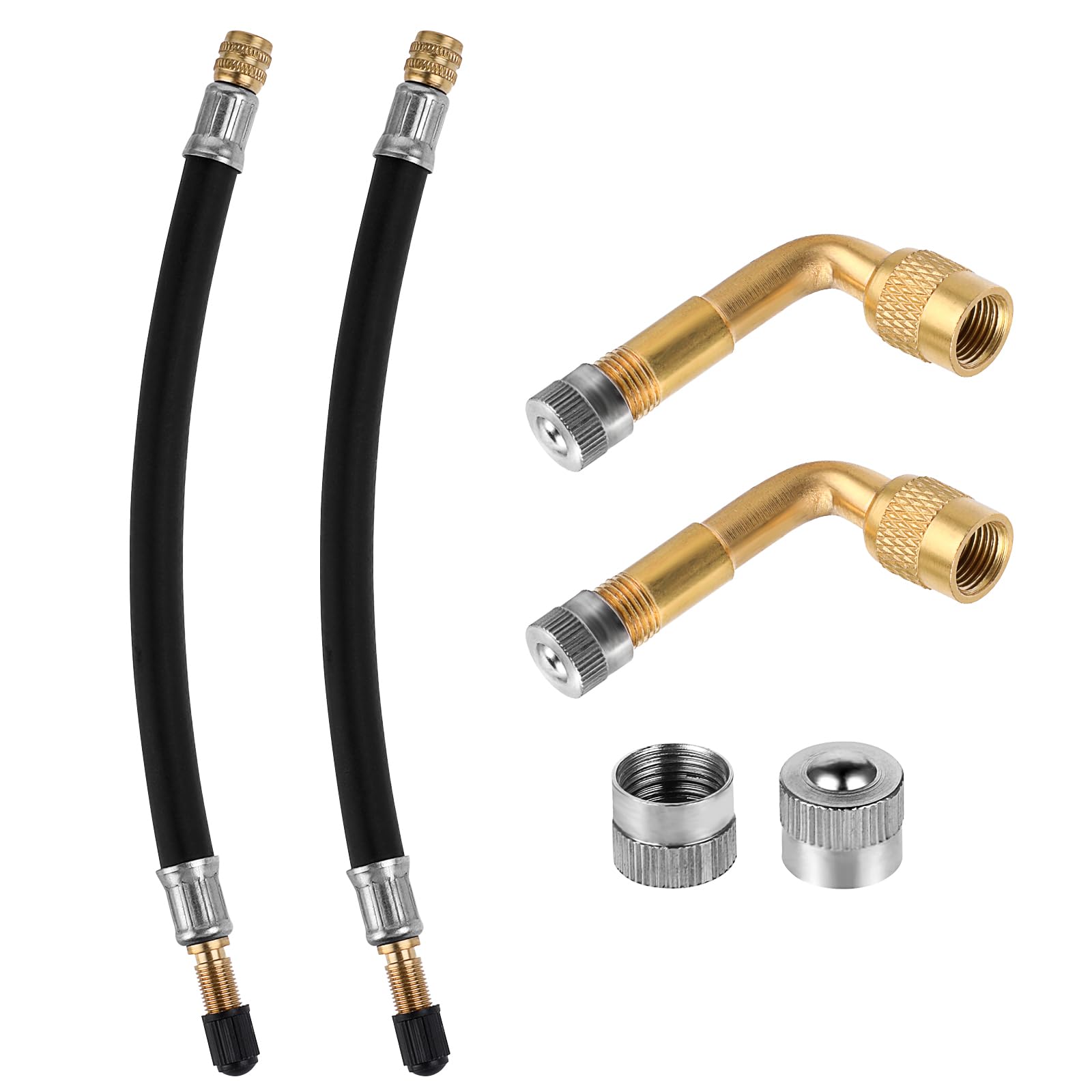 cobee Tire Valve Extension Kit, 2pcs 210mm Valve Extension Pump Hose ...