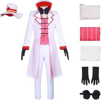 Amazon.com: Generic Lucifer Cosplay, Jacket Vest Pants Gloves Tie Adult ...