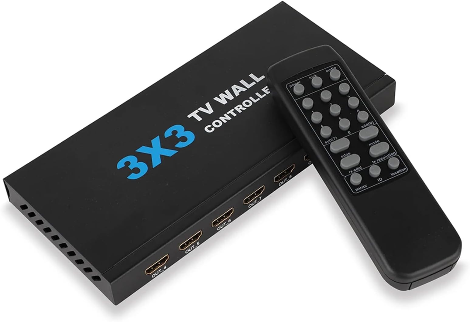 Amazon.co.jp: 3x3 Video Wall Controller, 4K 3x3 9 Screen HDMI TV Video ...