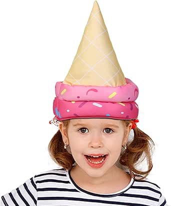 Amazon.com: ZOIIWA Ice Cream Hat Ice Cream Sign Hat Funny Food Themed ...