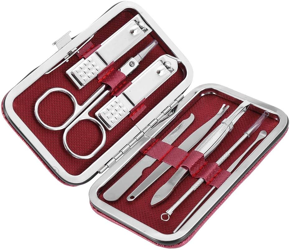 Amazon.com: Stainless Steel Nail Scissors Cutter Clippers, Red ...