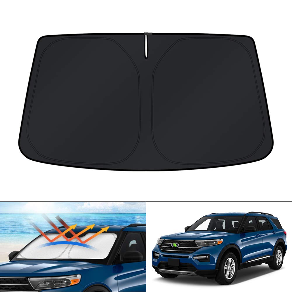 Amazon.com: KUST Custom Fit Windshield Sun Shade for Ford Explorer 2020 ...