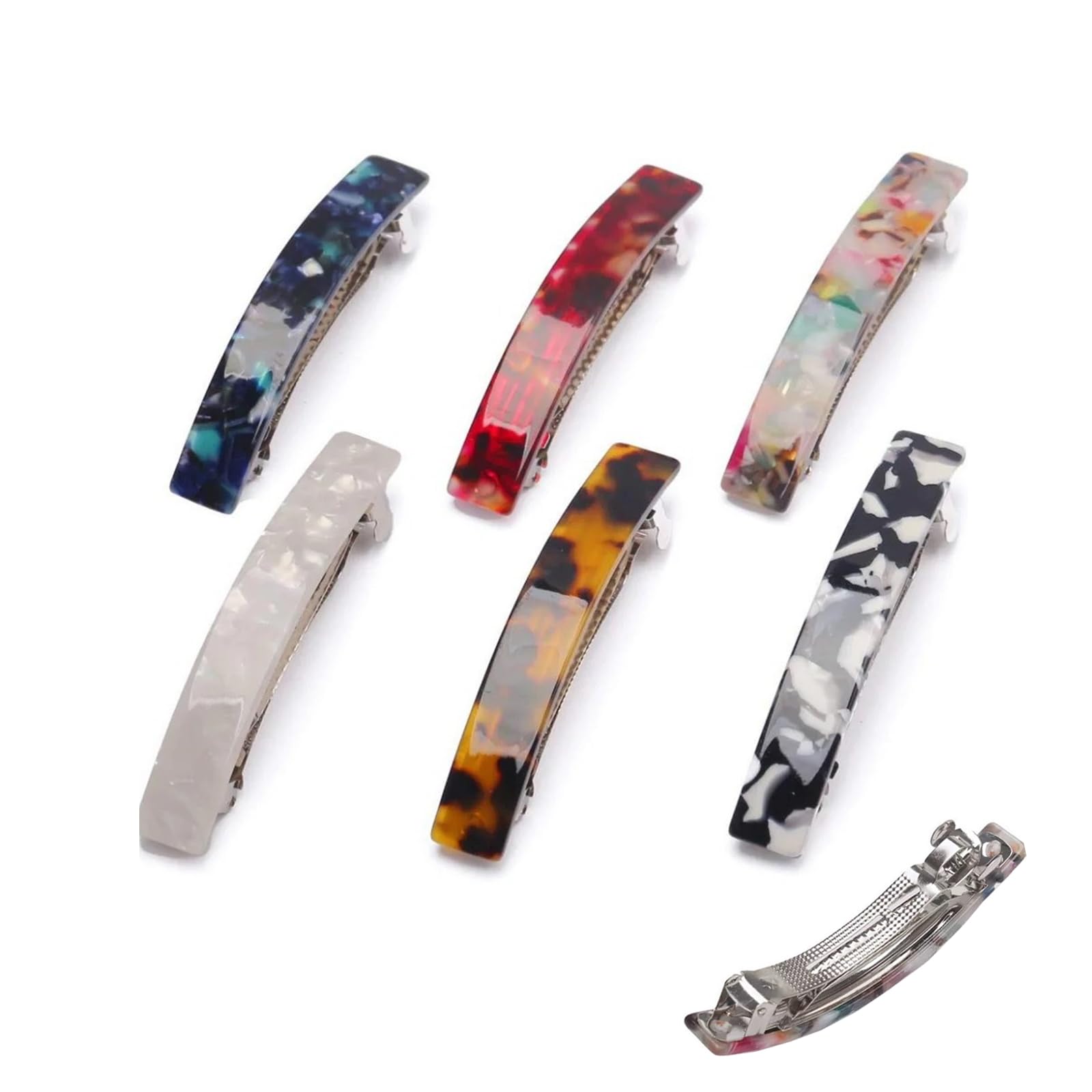 Snapklik.com : 6 Pack Hair Barrettes For Women Girls, Vintage Nonslip ...