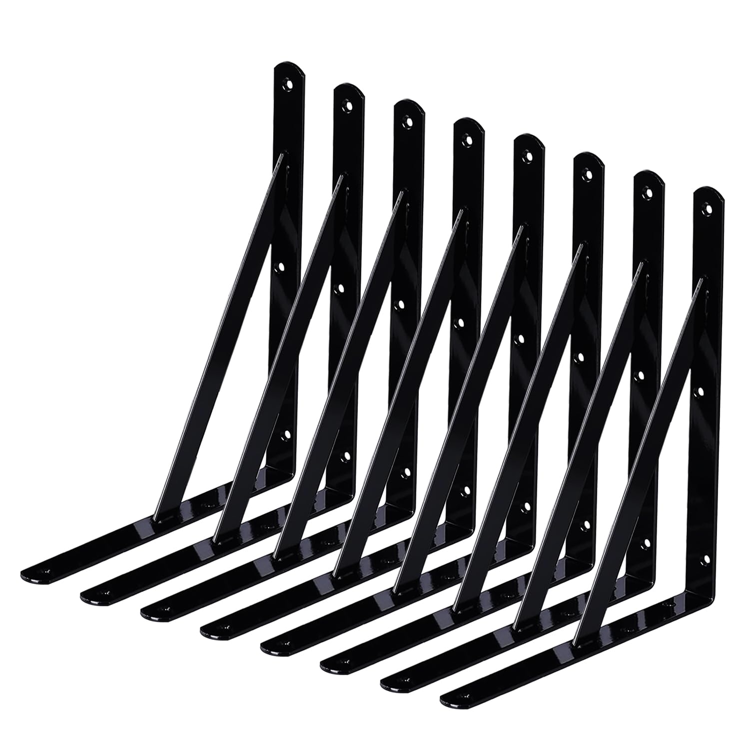 Snapklik.com : Shelf Brackets 8 Pack 14 Inch Heavy Duty Metal L ...