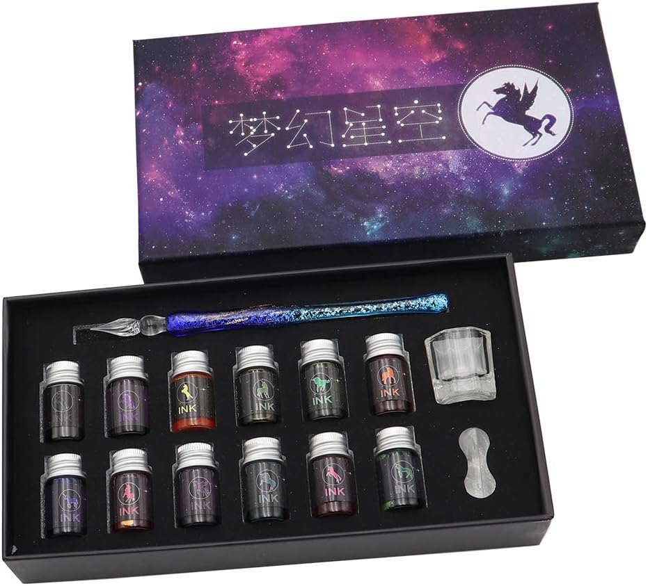 MKLPO glass dip pen set,Calligraphy pens for beginners,ink pen, Writing ...