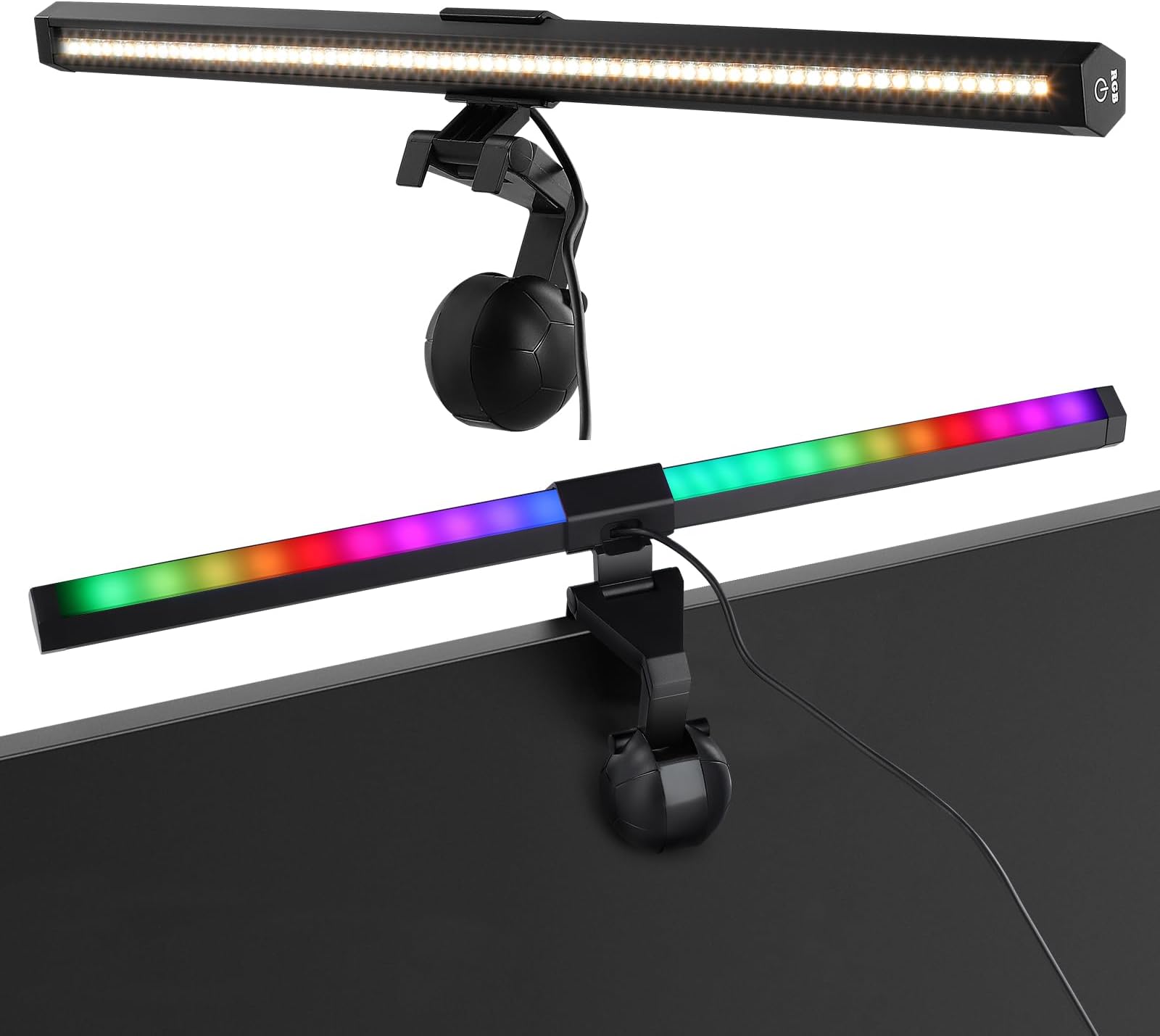Computer Monitor Lamp,Monitor Light Bar with 15 Color RGB Backlight ...