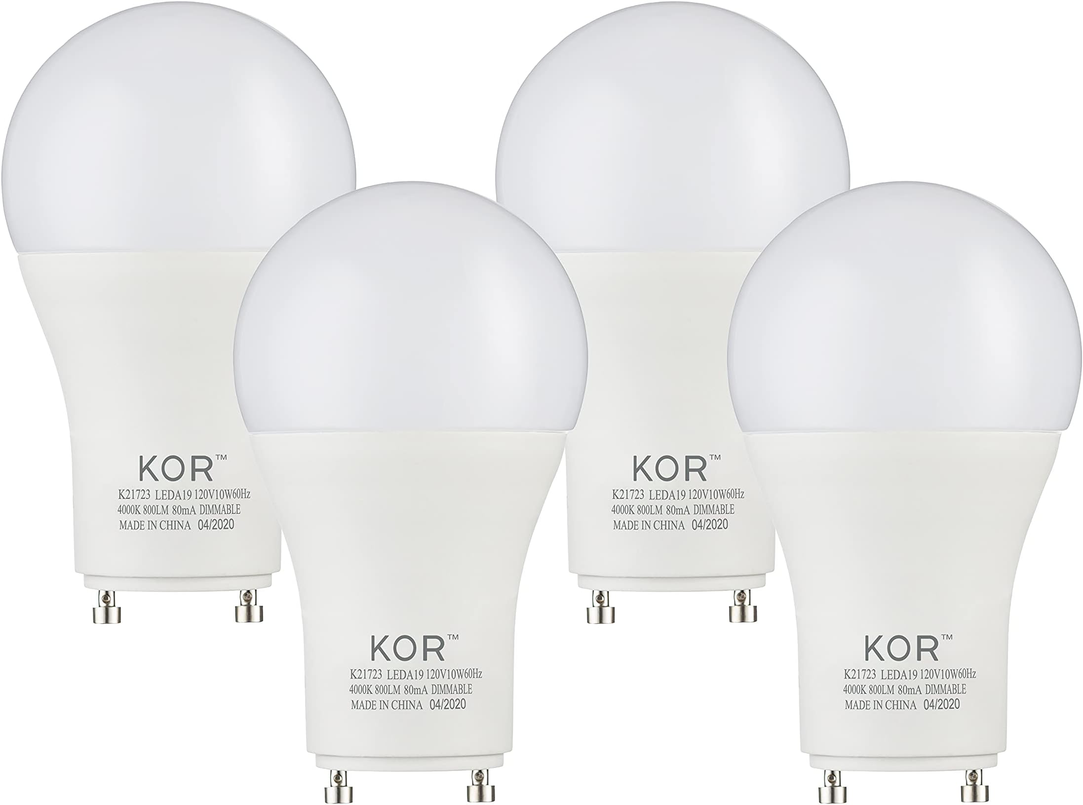 SATCO S29842 9.8 Watt 120 Volt; A19 LED Light Bulb; 4000K; GU24 Base ...